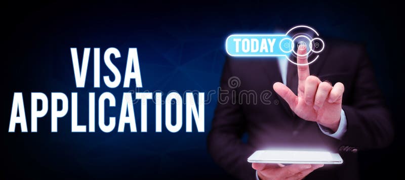 Conceptual Display Visa Application. Business Overview an Process of ...