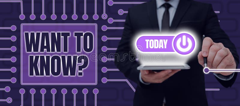 Conceptual Display Want To Know Question. Business Showcase Request for ...