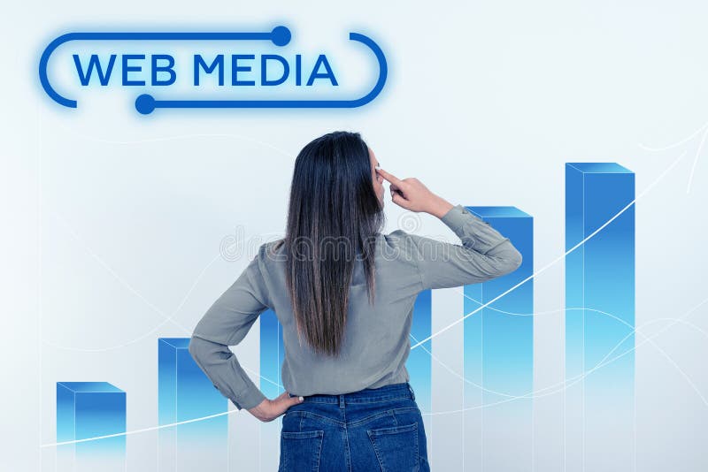 Conceptual Display Web Media. Business Idea Audio and Visual Forms of ...