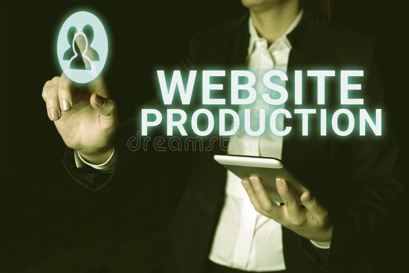 Conceptual Display Website Production. Business Idea Creating Sites ...