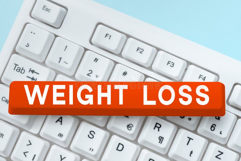 Handwriting Text Weight Loss. Business Showcase Decrease in Body Fluid ...