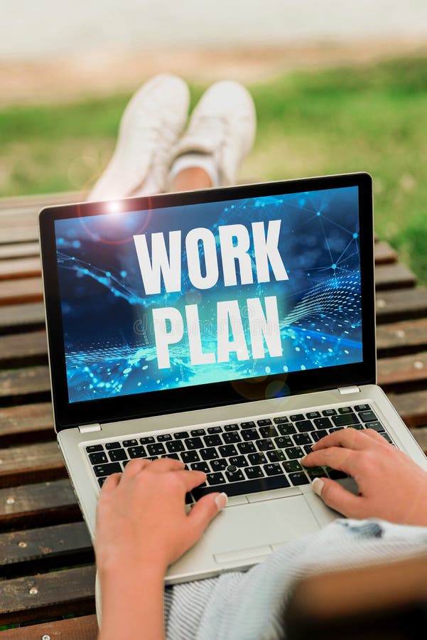 Conceptual Display Work Plan. Word Written on Project To Be ...