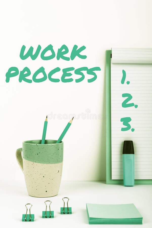 Conceptual Display Work Process. Business Approach Standard Procedures ...