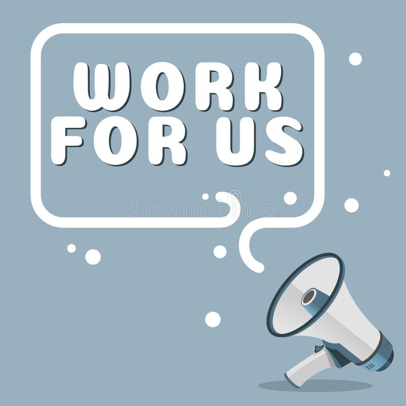 Hand Writing Sign Work for Us. Internet Concept Invitation To Join a ... Hand Writing Sign Work for Us. Internet Concept Invitation To Join a ...