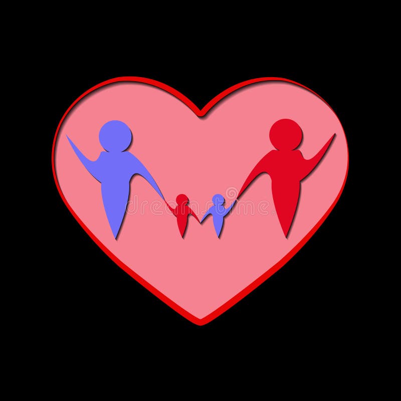 Conceptual Drawing on the Topic of Family, Relationship between Stock ...