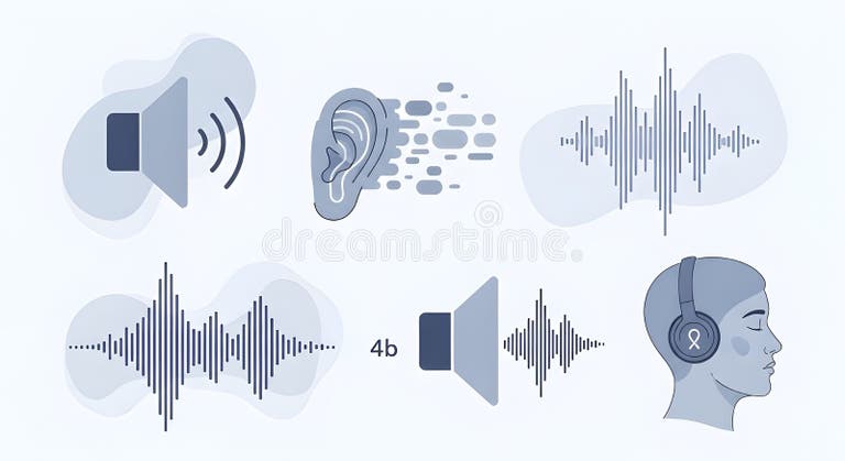Conceptual and Empathetic Illustration Representing Auditory Issues and ...