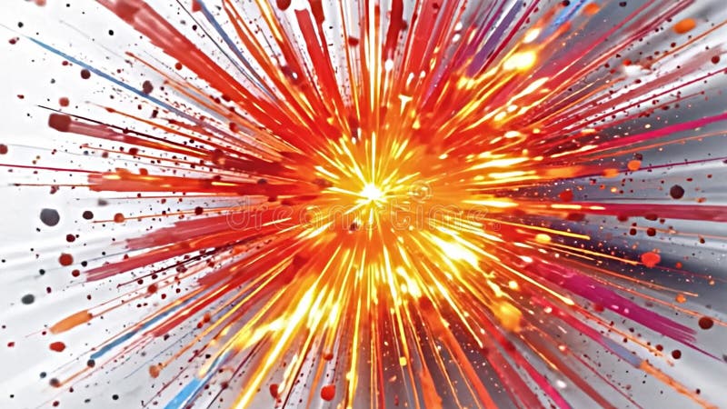 Conceptual Explosion Animation, Dazzling Molecule Upshot Indium ...