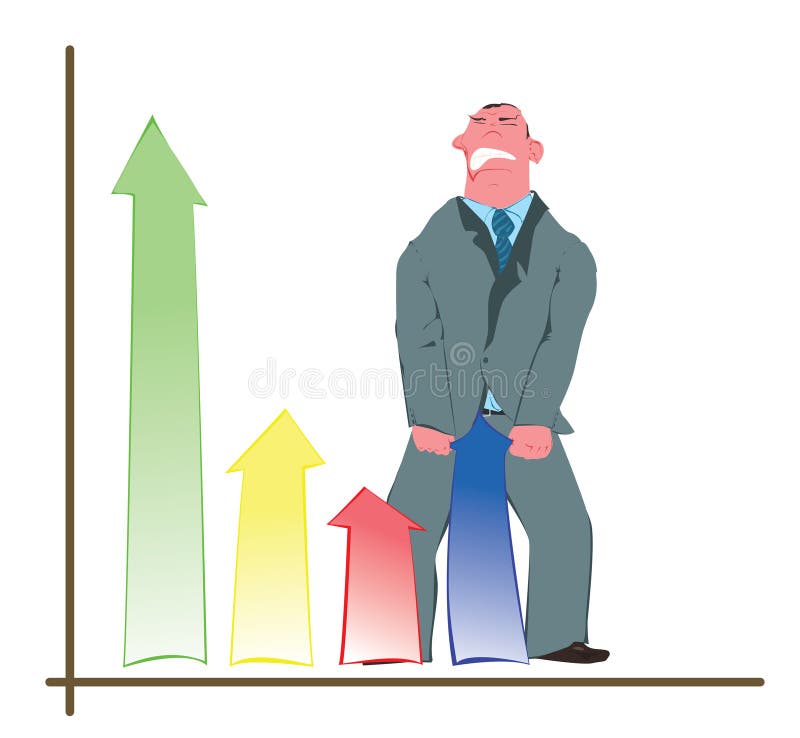 Conceptual Fight for Growth Stock Vector - Illustration of cartoon ...