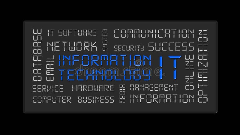 Information Technology Concept in Green Design - Graphic Elements Over ...