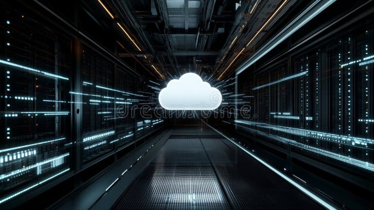 The Conceptual Framework of Hybrid Cloud Computing in Contemporary Data Centers Stock Photo ...