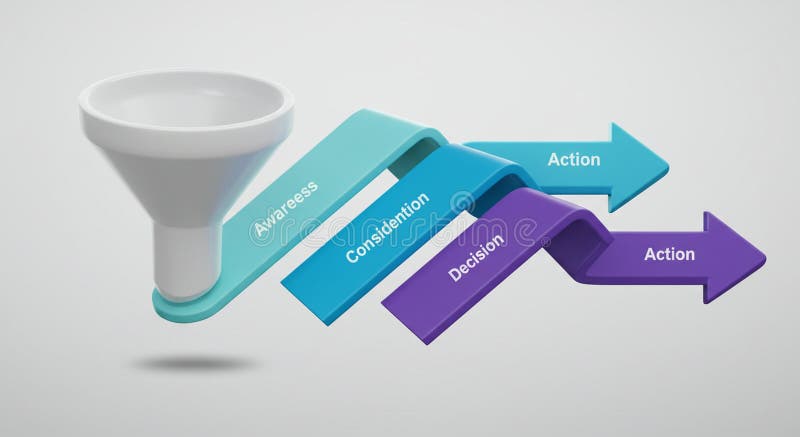 Conceptual Funnel Diagram Stock Illustrations – 199 Conceptual Funnel ...