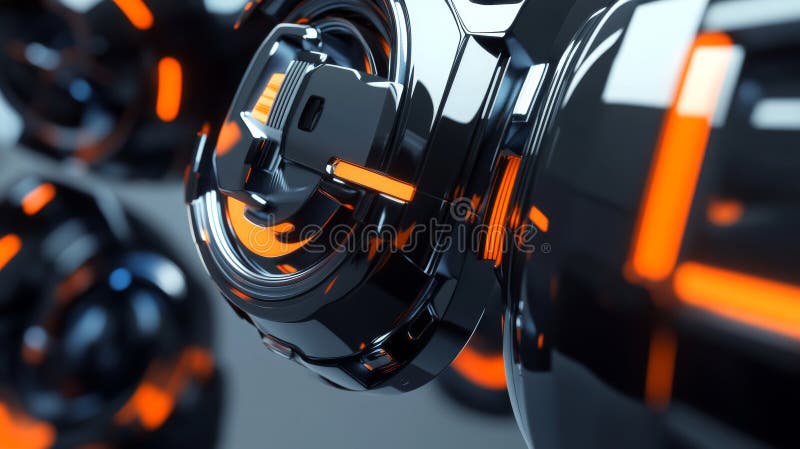 Conceptual Future-Oriented Technological Machine Core Design Stock ...