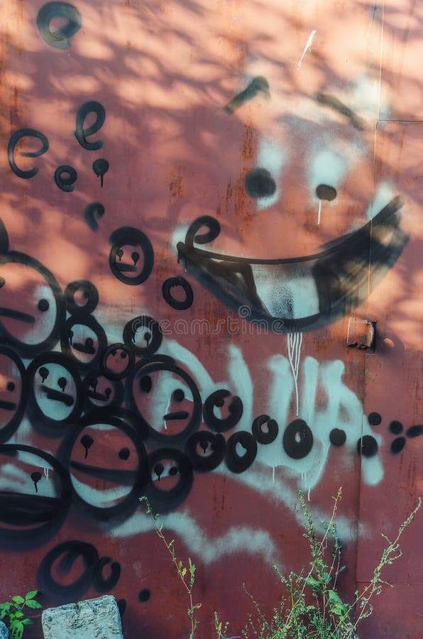 Conceptual Graffiti on the Iron Gate Stock Photo - Image of iron ...