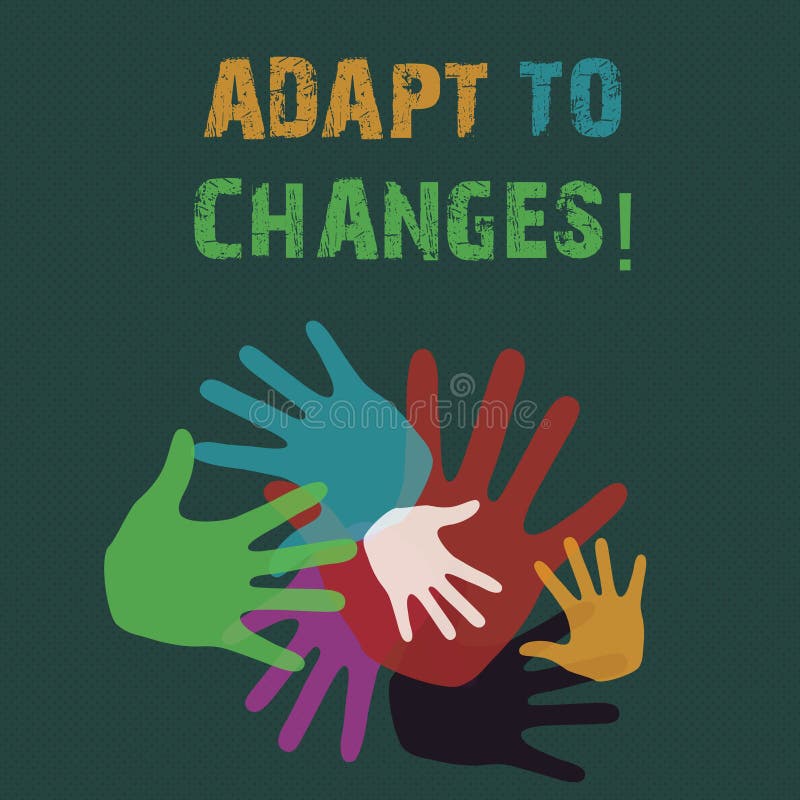 Conceptual Hand Writing Showing Adapt To Changes. Business Photo ... Conceptual Hand Writing Showing Adapt To Changes. Business Photo ...