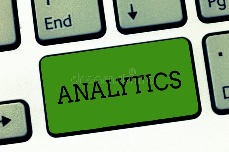 Conceptual Hand Writing Showing Analytics. Business Photo Showcasing ...