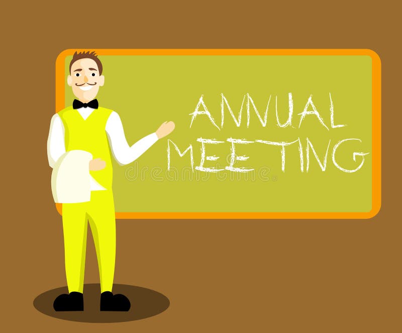 Conceptual Hand Writing Showing Annual Meeting. Business Photo ... Conceptual Hand Writing Showing Annual Meeting. Business Photo ...