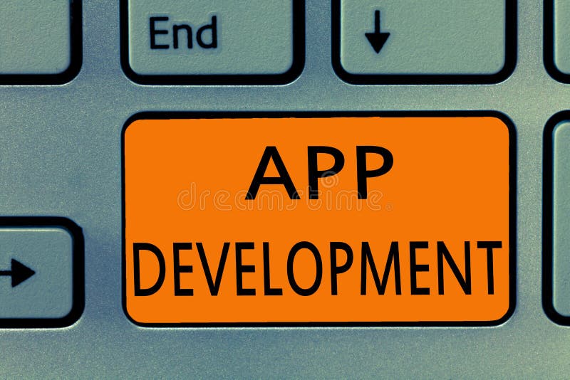 Conceptual Hand Writing Showing App Development. Business Photo Text ...