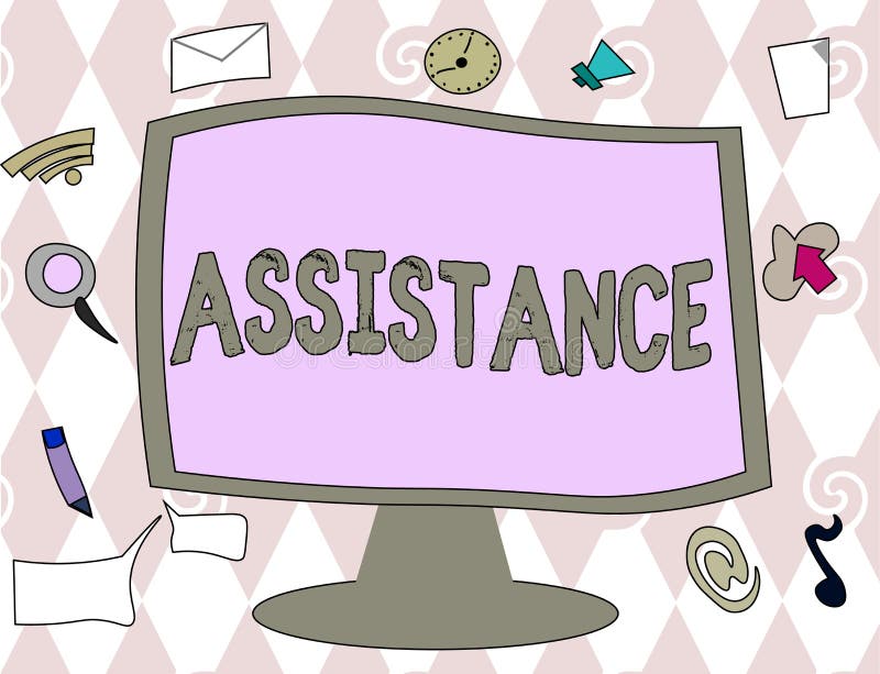 Conceptual Hand Writing Showing Assistance. Business Photo Text Helping ... Conceptual Hand Writing Showing Assistance. Business Photo Text Helping ...