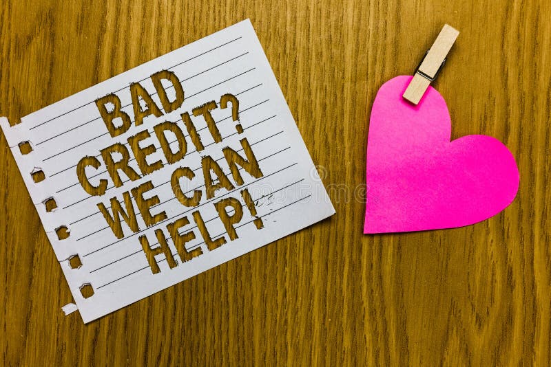 Conceptual Hand Writing Showing Bad Credit Question we Can Help ... Conceptual Hand Writing Showing Bad Credit Question we Can Help ...