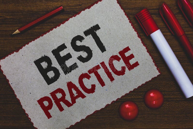 Conceptual Hand Writing Showing Best Practice. Business Photo ...