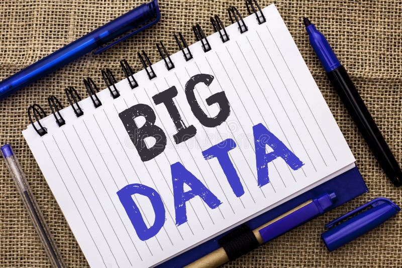 Conceptual Hand Writing Showing Big Data. Business Photo Showcasing ...