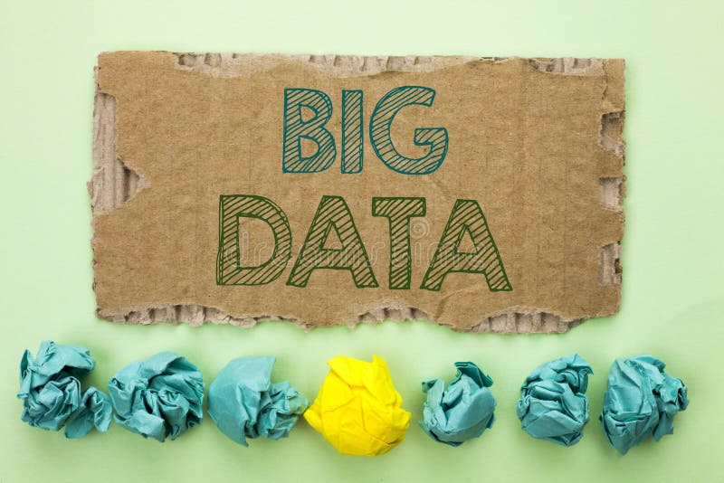 Conceptual Hand Writing Showing Big Data. Business Photo Text Huge Data ...