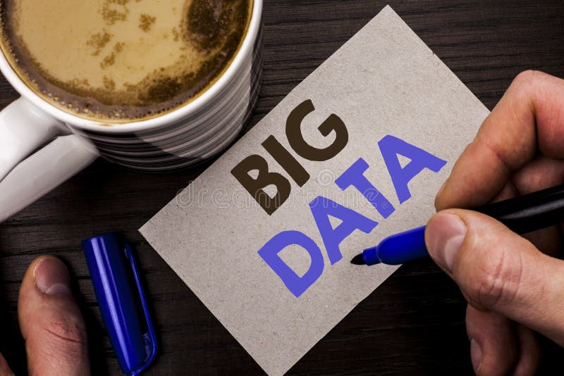 Conceptual Hand Writing Showing Big Data. Business Photo Text Huge Data ...