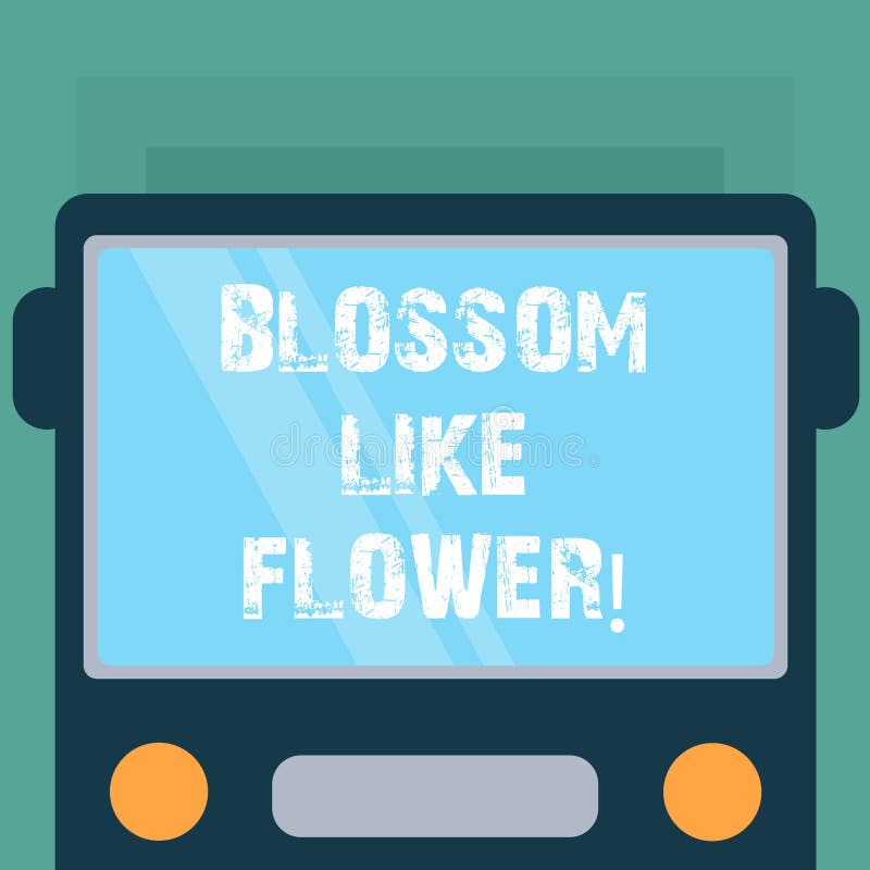 Conceptual Hand Writing Showing Blossom Like Flower. Business Photo ... Conceptual Hand Writing Showing Blossom Like Flower. Business Photo ...
