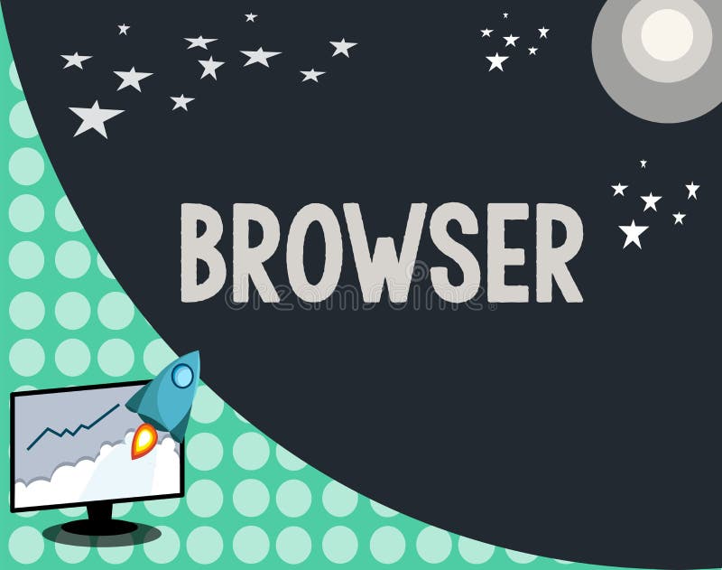 Conceptual Hand Writing Showing Browser. Business Photo Showcasing Computer Program Graphical ...