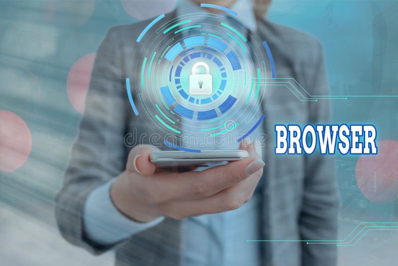 Conceptual Hand Writing Showing Browser. Business Photo Showcasing ...