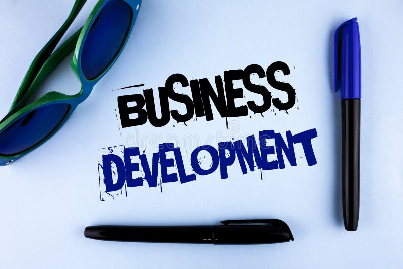 Conceptual Hand Writing Showing Business Development. Business Photo ...