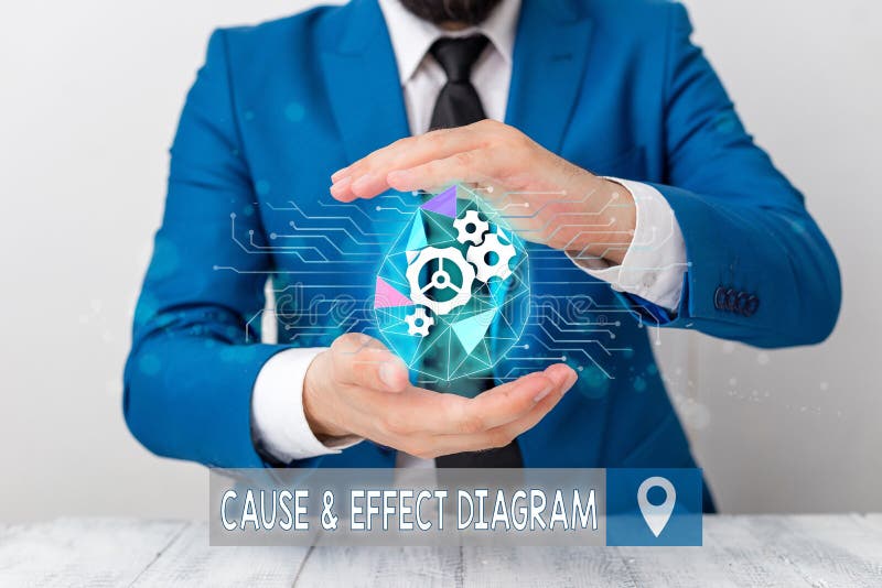 Conceptual Hand Writing Showing Cause and Effect Diagram. Business ...