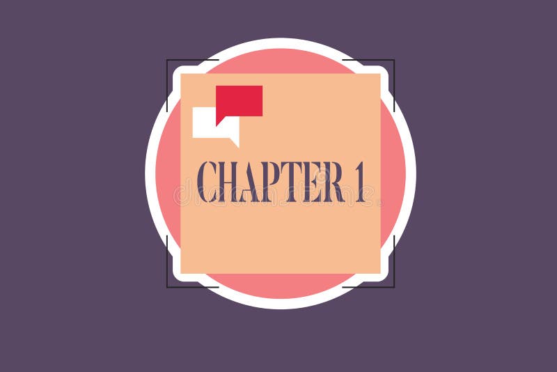 Conceptual Hand Writing Showing Chapter 1. Business Photo Text Start Od ... Conceptual Hand Writing Showing Chapter 1. Business Photo Text Start Od ...