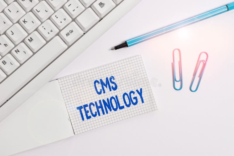 Conceptual Hand Writing Showing Cms Technology. Business Photo Text Programs that are Used To ...