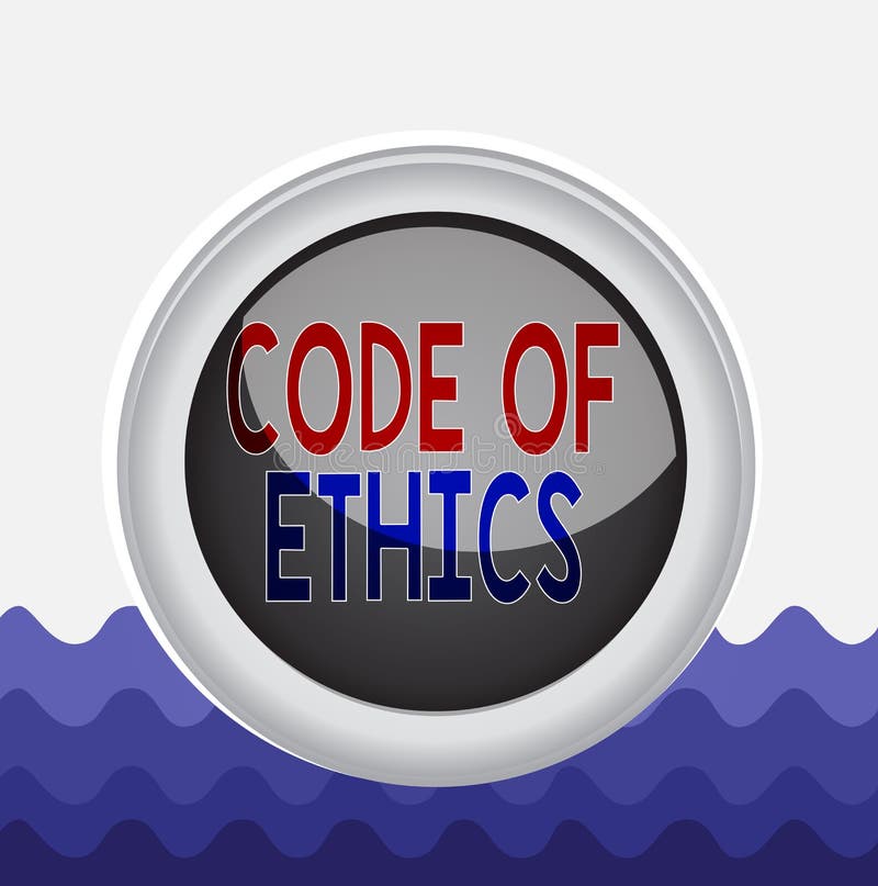 Conceptual Hand Writing Showing Code of Ethics. Business Photo ...