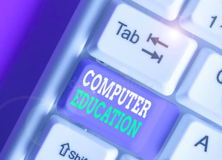 Conceptual Hand Writing Showing Computer Education. Business Photo Text ...