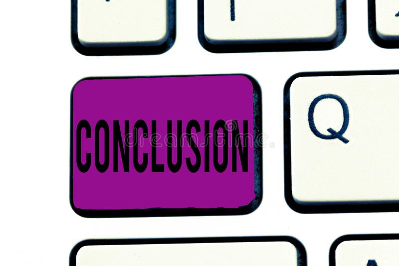 Conceptual Hand Writing Showing Conclusion. Business Photo Text Results ... Conceptual Hand Writing Showing Conclusion. Business Photo Text Results ...