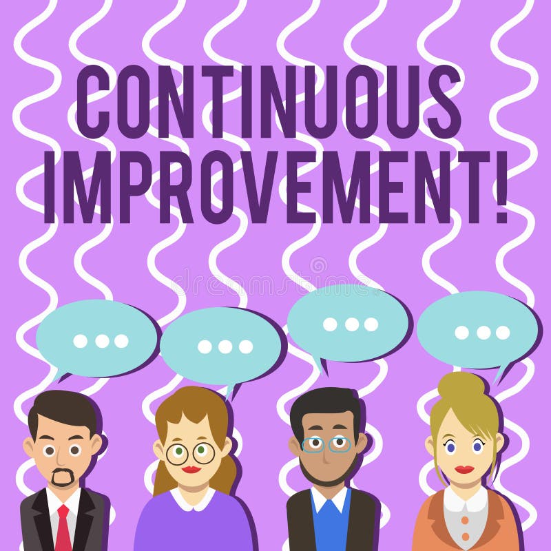 Conceptual Hand Writing Showing Continuous Improvement. Business Photo ...