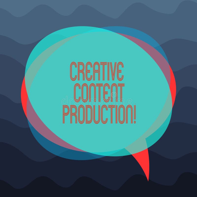 Conceptual Hand Writing Showing Creative Content Production. Business ...