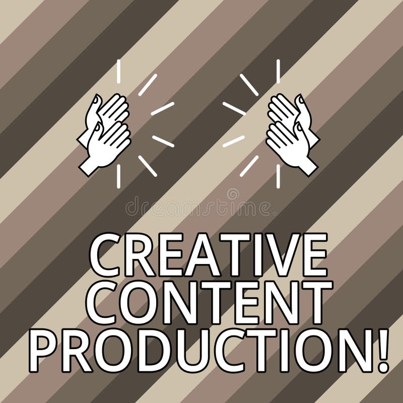 Conceptual Hand Writing Showing Creative Content Production. Business ...