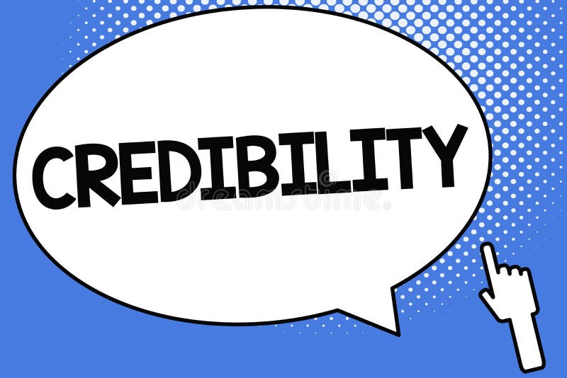 Conceptual Hand Writing Showing Credibility. Business Photo Showcasing ... Conceptual Hand Writing Showing Credibility. Business Photo Showcasing ...