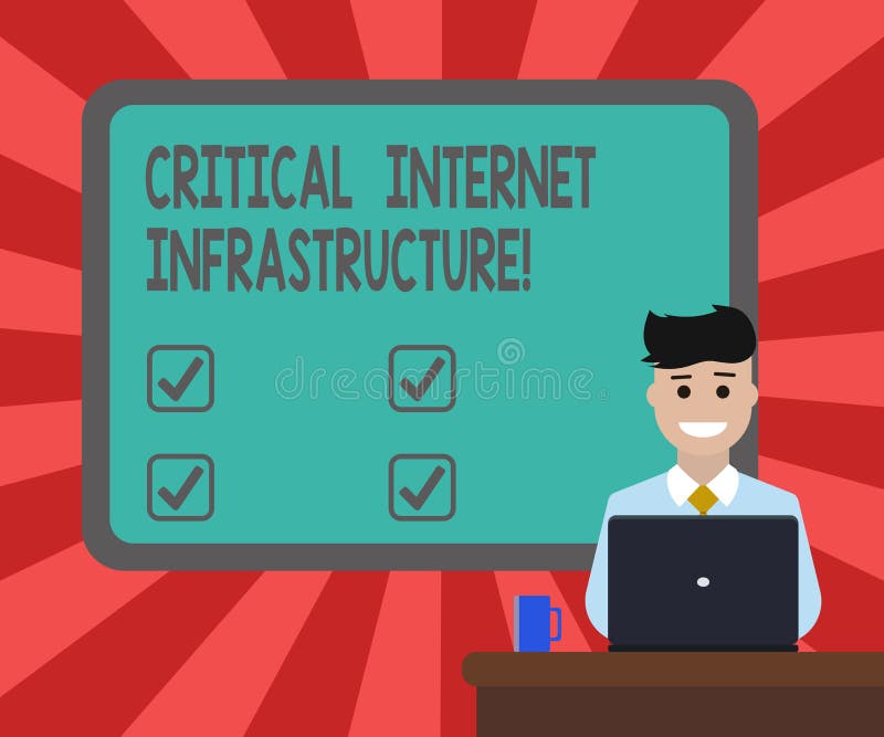 Conceptual Hand Writing Showing Critical Internet Infrastructure ...