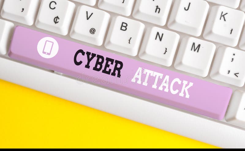 Conceptual Hand Writing Showing Cyber Attack. Business Photo Showcasing ...