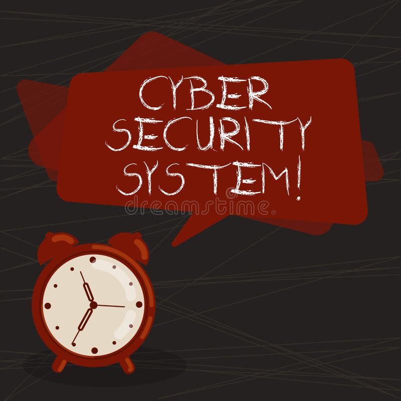 Conceptual Hand Writing Showing Cyber Security System. Business Photo ...