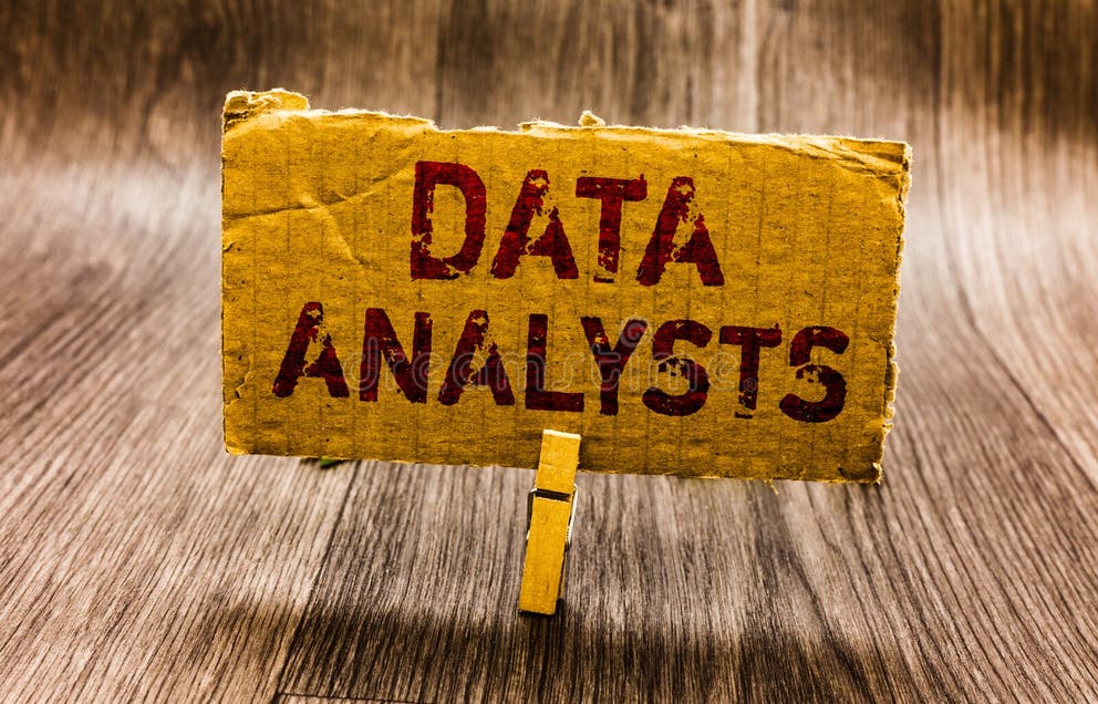 Conceptual Hand Writing Showing Data Analysts. Business Photo Text ...