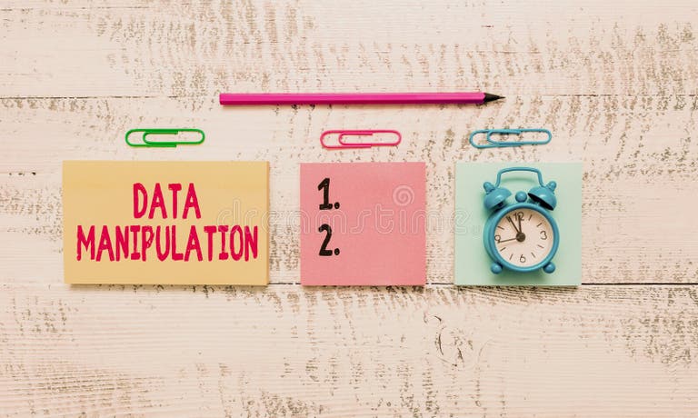 Conceptual Hand Writing Showing Data Manipulation. Business Photo Text ...