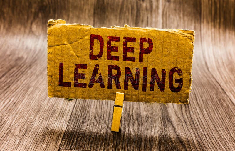 Conceptual Hand Writing Showing Deep Learning. Business Photo Text ...