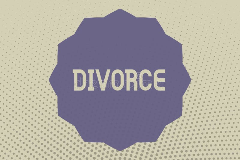 Conceptual Hand Writing Showing Divorce Business Photo Text Legal
