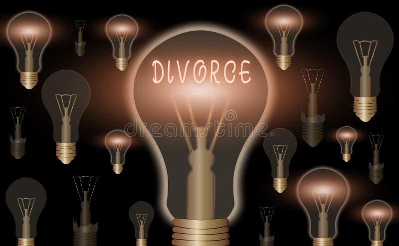 Conceptual Hand Writing Showing Divorce Business Photo Text Legal