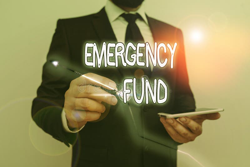 Conceptual Hand Writing Showing Emergency Fund. Business Photo ... Conceptual Hand Writing Showing Emergency Fund. Business Photo ...